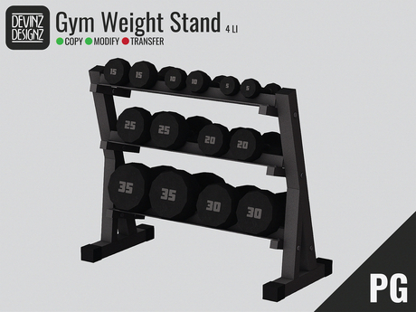 Second Life Marketplace - Gym Weight Stand PG